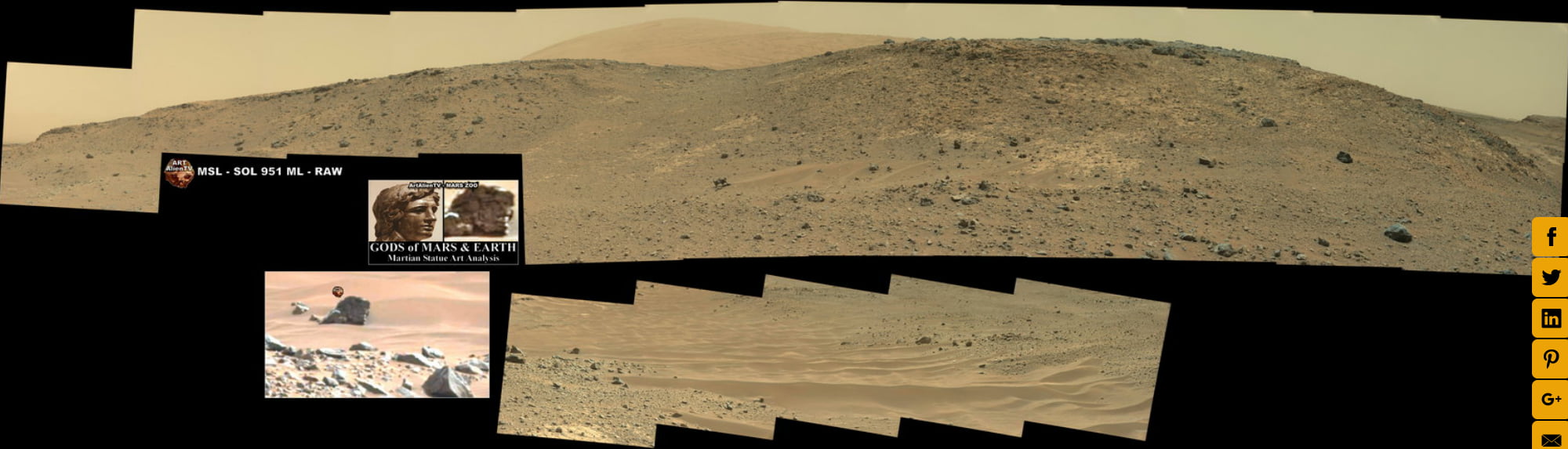 MSL SOL 951 ML (RAW) Mars Apollo Statue - ArtAlienTV-Gigapans