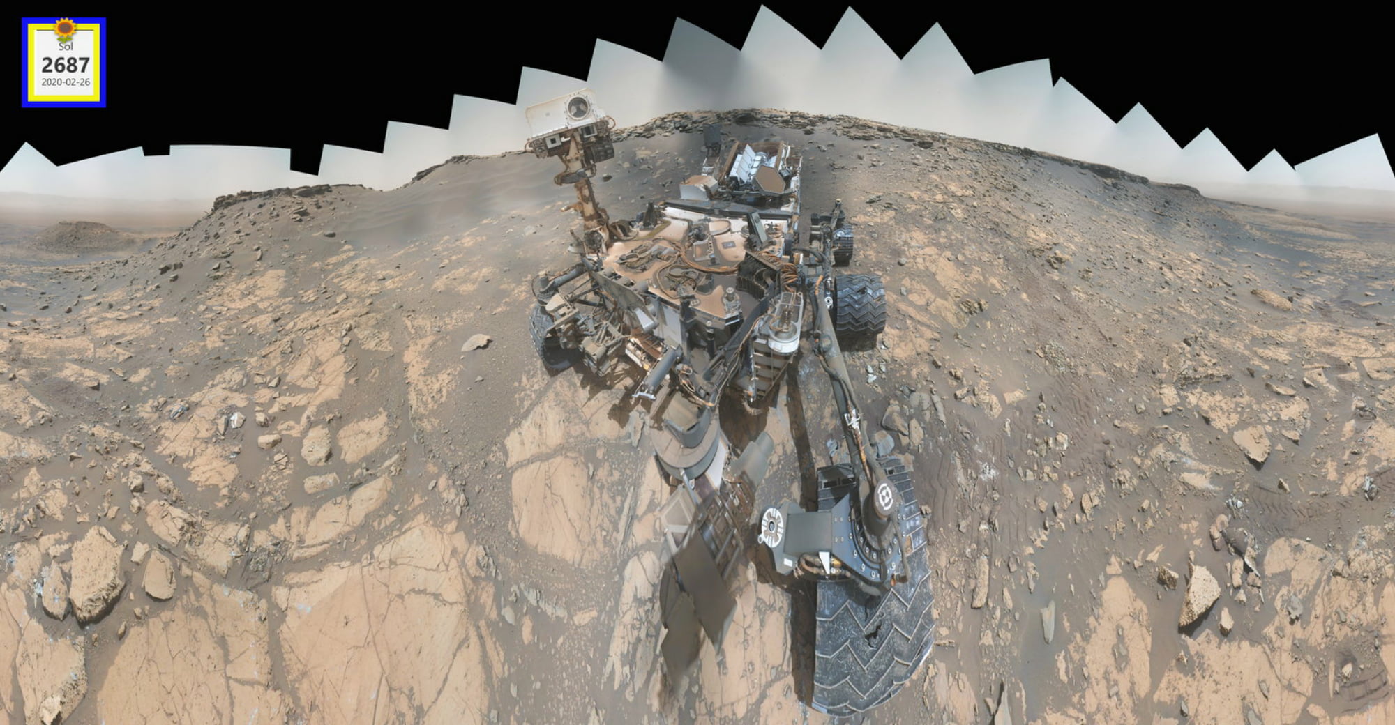 Mars Curiosity rover sol 2687 MAHLI Camera